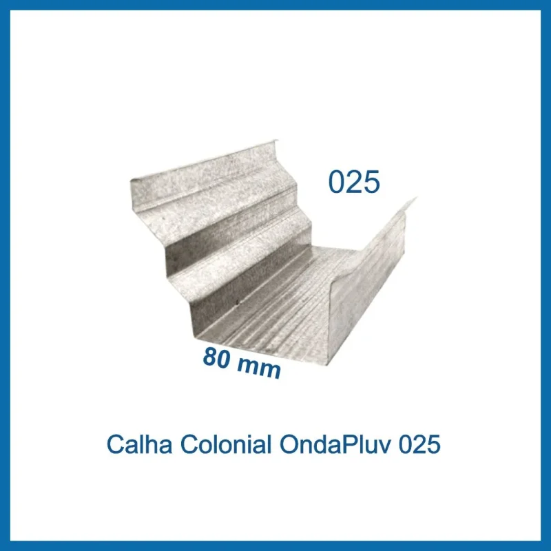 Calha Colonial 025 - OndaPluv